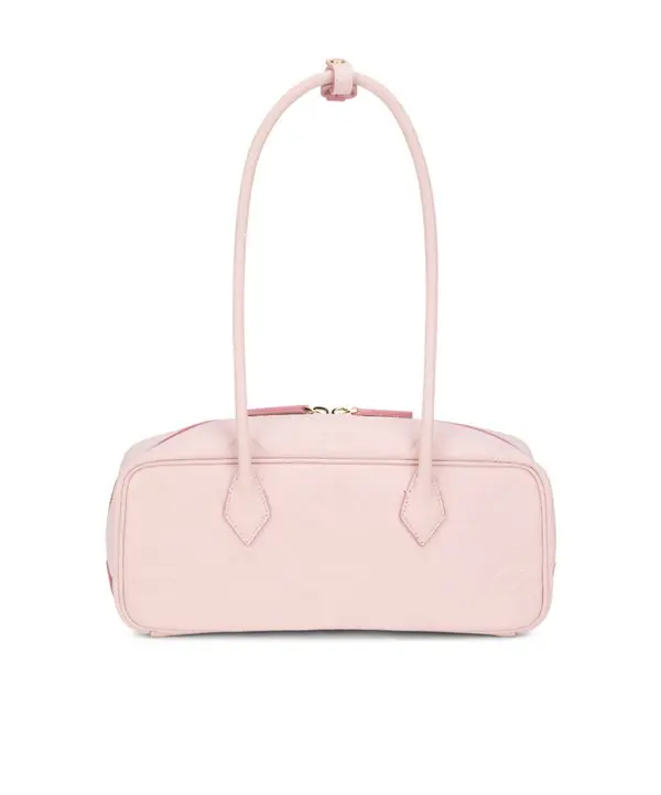 Mcm Aren Maxi Monogram Leather Shoulder Bag