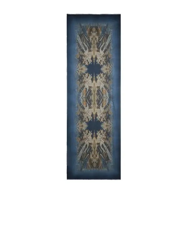 Etro Paisley-print Frayed Scarf - Blue