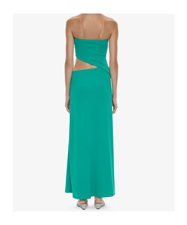 Christopher Esber Droplet Crystal Pendant Strapless Dress