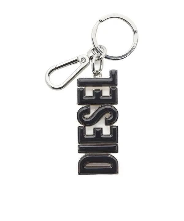 DIESEL® Dsl 3d Logo-lettering Keyring - Black/yellow
