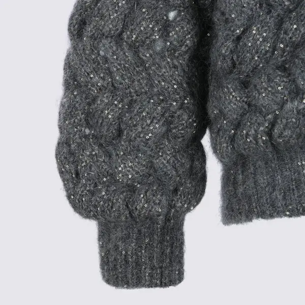 Brunello Cucinelli Dazzling Zigzag Cables Cardigan