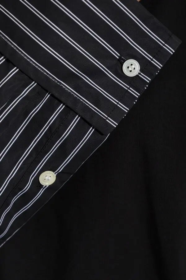 Marni Long Sleeve T-shirt With Striped Sleeves