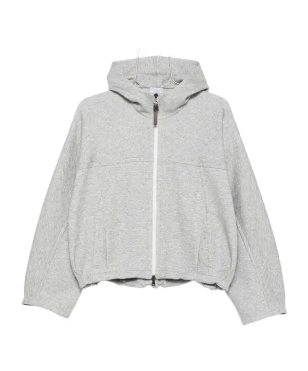Brunello Cucinelli Jersey Zip-up Hoodie