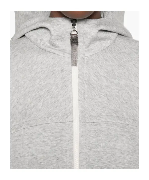 Brunello Cucinelli Zip-up Cropped Hoodie