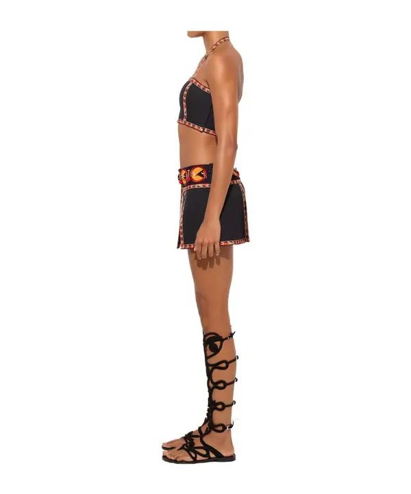 Emilio Pucci Embellished Trim Mini Skirt