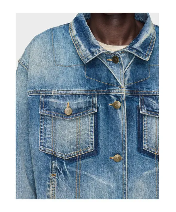 MAISON MARGIELA Folded Collared Denim Jacket