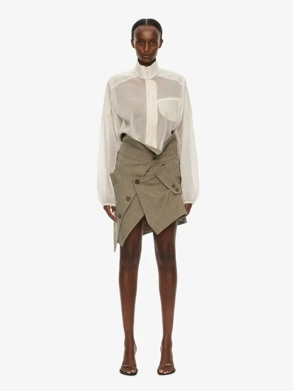 Christopher Esber Dannie Lucent Mottled Sheer Bomber