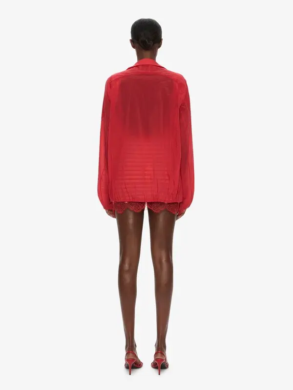 Christopher Esber Dannie Lucent Mottled Sheer Bomber