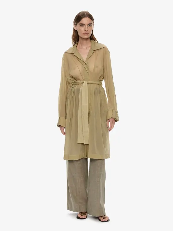 Christopher Esber Lucent Mottled Sheer Chore Jacket