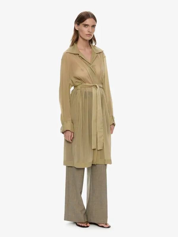 Christopher Esber Lucent Mottled Sheer Chore Jacket