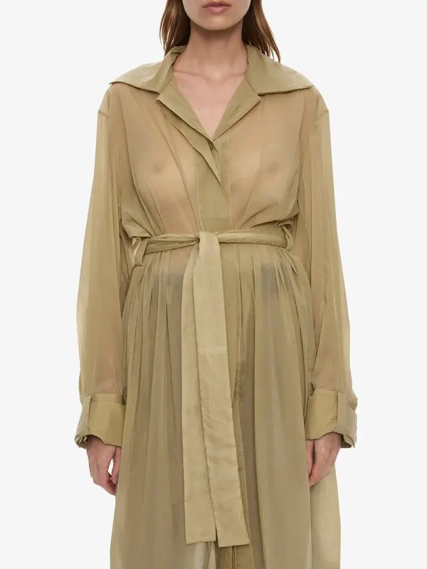 Christopher Esber Lucent Mottled Sheer Chore Jacket