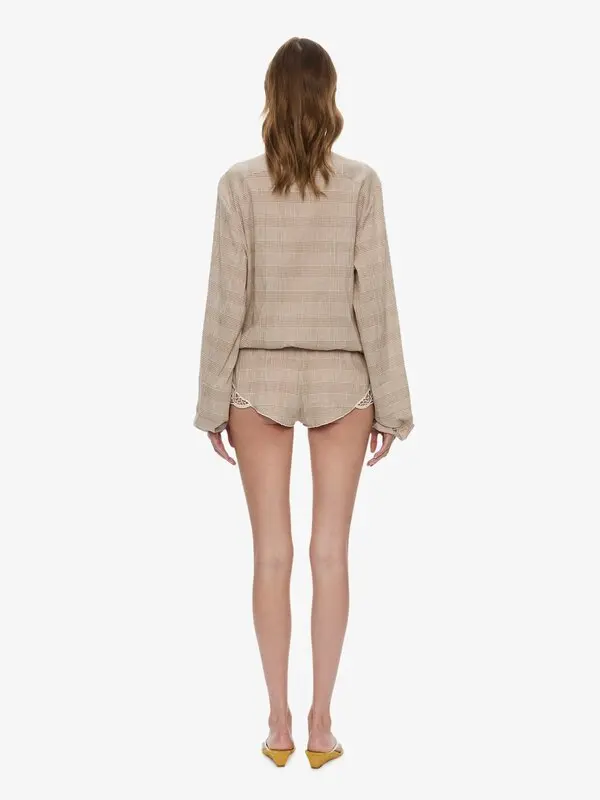 Christopher Esber Batiste Embroidered Handkerchief One Piece - Neutral
