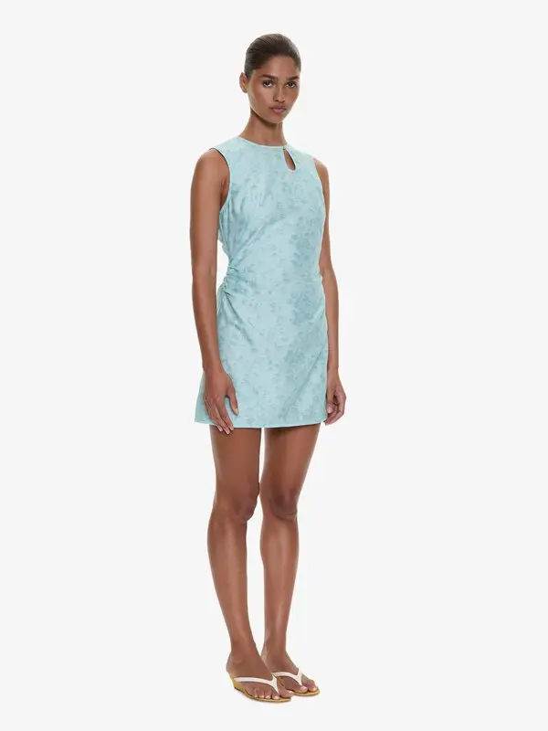 Christopher Esber Light Leak Jacquard Loophole Mini Dress