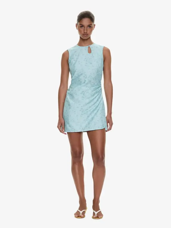Christopher Esber Light Leak Jacquard Loophole Mini Dress