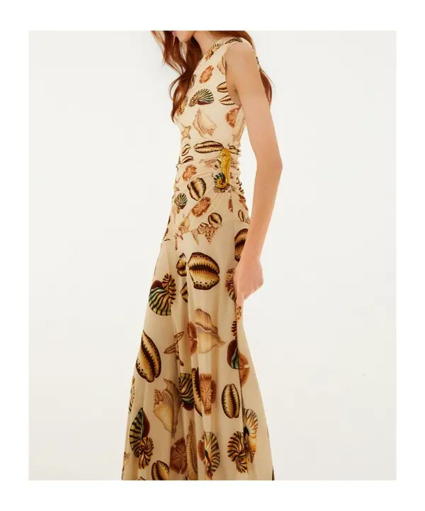 Farm Rio One-shoulder Printed Dress