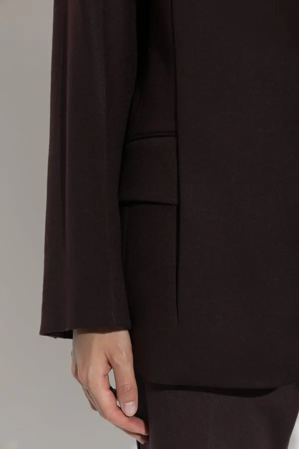 Victoria Beckham Lapel Long-sleeved Suit Jacket