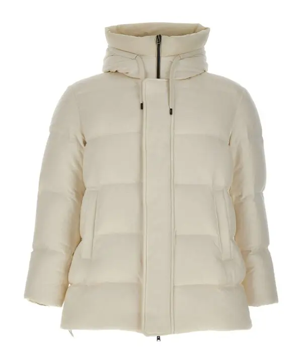 Herno Long-sleeved Down Jacket - Nude