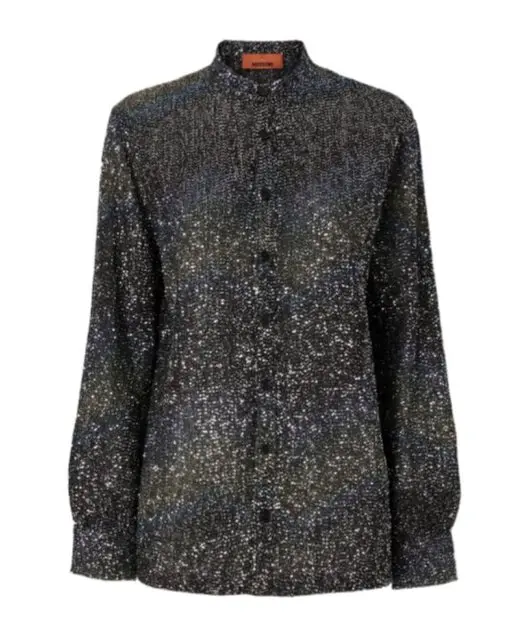 Missoni Sequin-embellished Zigzag Shirt