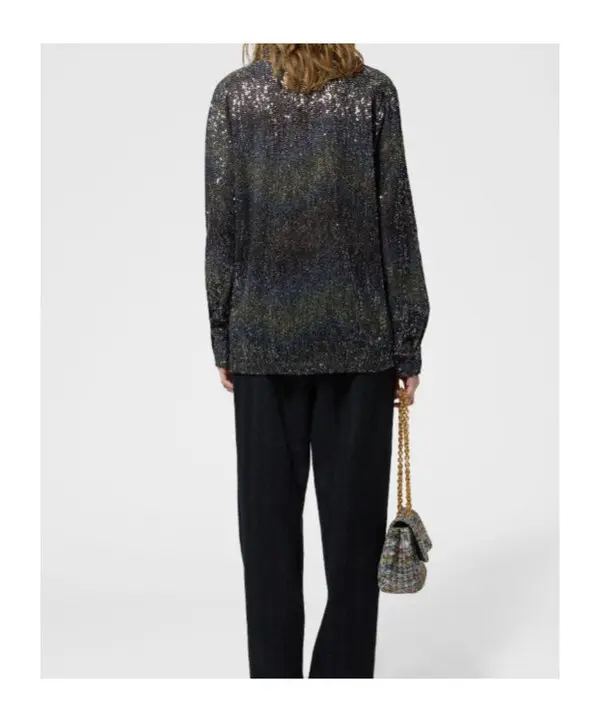 Missoni Sequin-embellished Zigzag Shirt