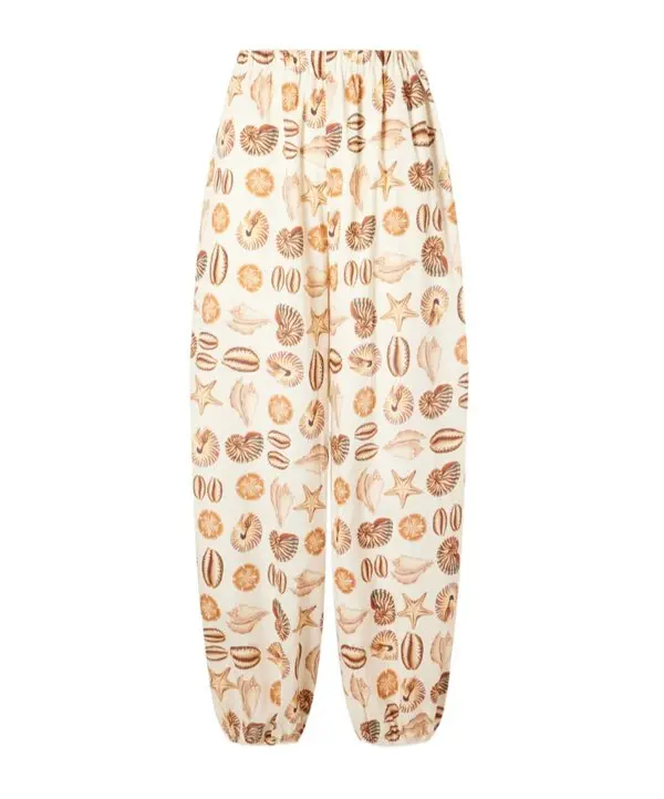 Farm Rio Printed Cotton Balloon Pants