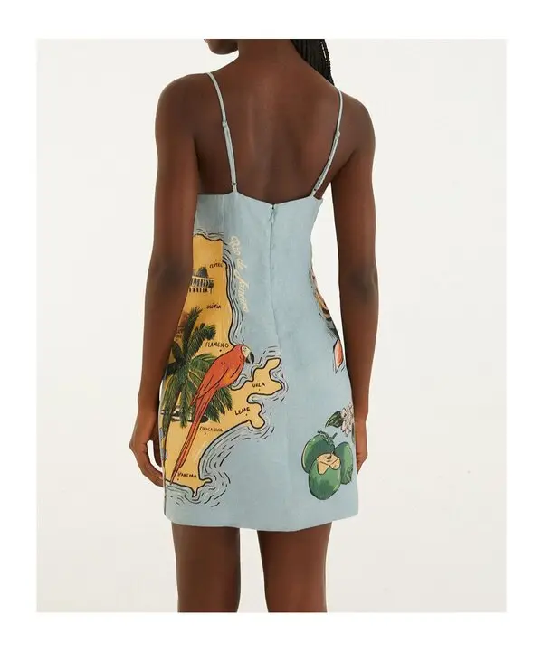 Farm Rio Patterned Slip Dress