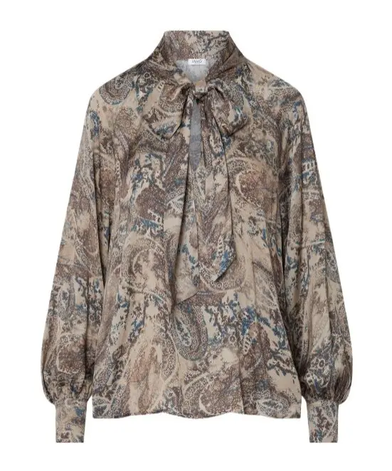 Liu Jo Printed Satin Blouse - Multicolor