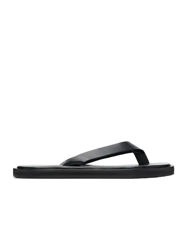 Studio Nicholson Leather Flat Sandals - Black