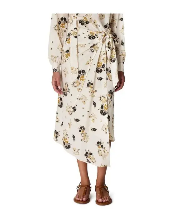 Isabel Marant Étoile Floral Printed Side Slit Skirt