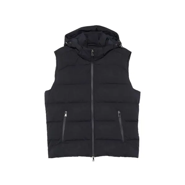 Paul & Shark Hooded Padded Gilet - Black