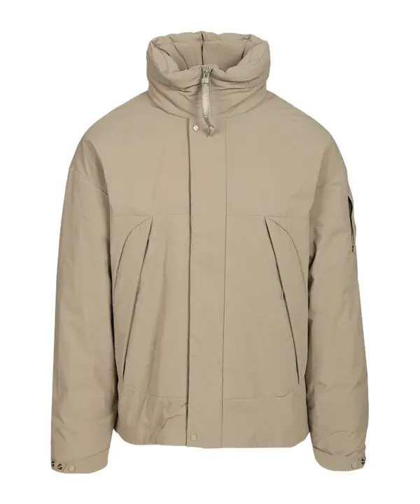 C.P. COMPANY Long-sleeved Stand-up Collar Cotton Coat