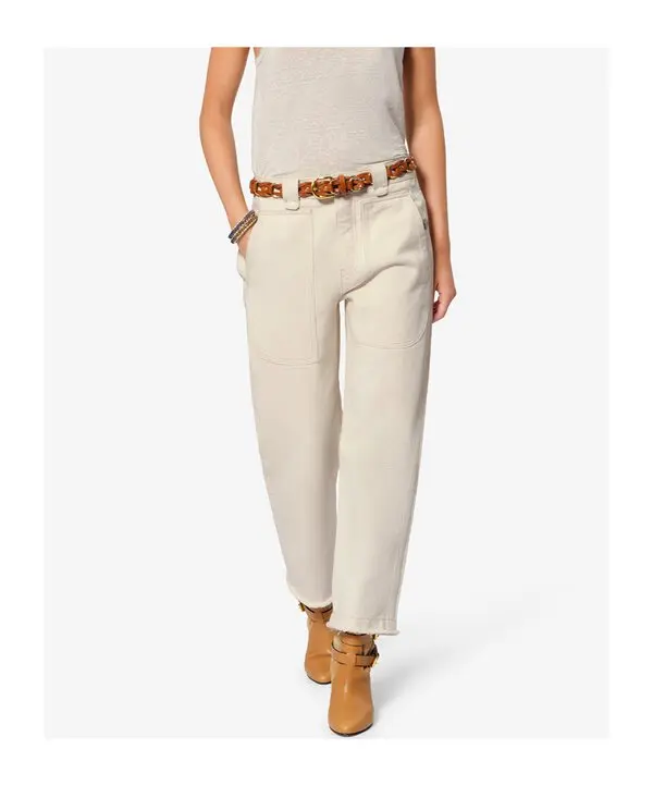 Isabel Marant Étoile Ermina Striped Wide-leg Pants - Off White