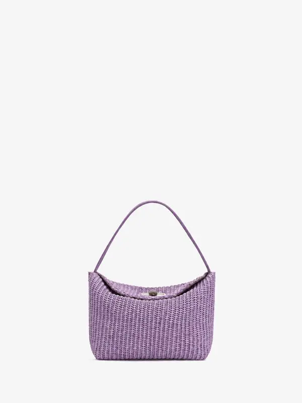 Christopher Esber Turnlock Raffia Mini Bag - Pink