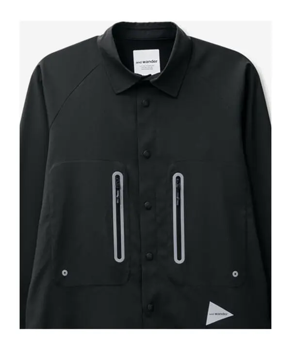 AND WANDER Long-sleeved Collared Shirt