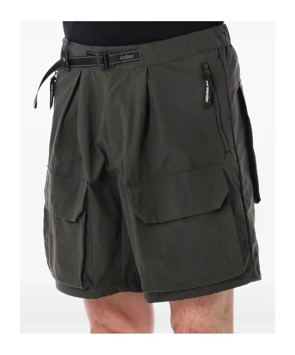 AND WANDER Belted Cargo Shorts