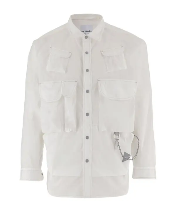 AND WANDER Multi-pocket Shirt