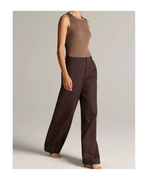 Vince Mid-rise Spliced Casual Pants