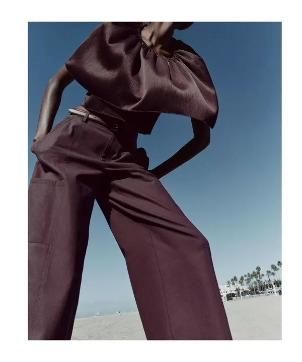Vince Mid-rise Spliced Casual Pants