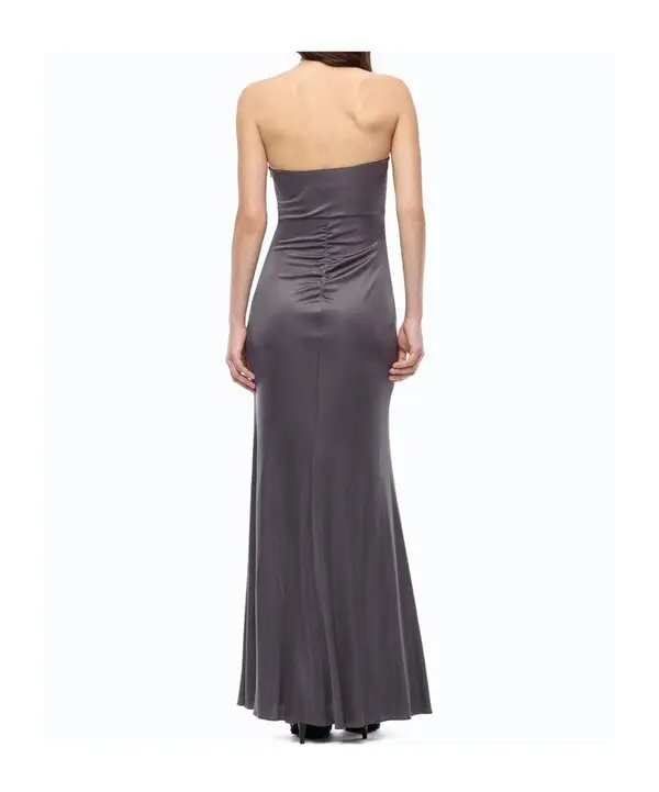 Pinko Long Slip Dress With Front Knot