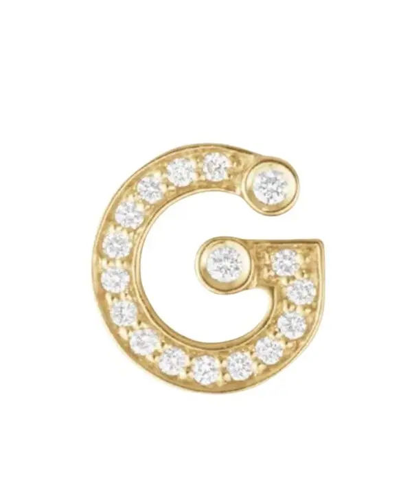 Sophie Bille Brahe Diamond-encrusted G Earrings