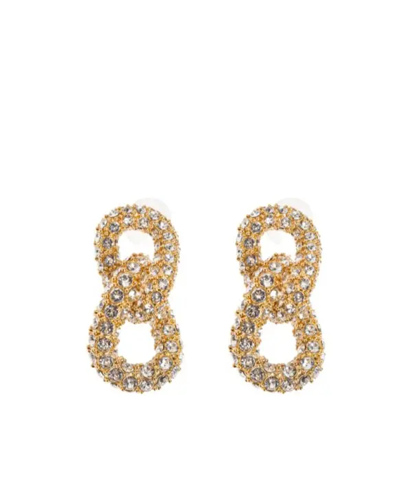 Isabel Marant Étoile Crystal Embellished Drop Earrings - Gold