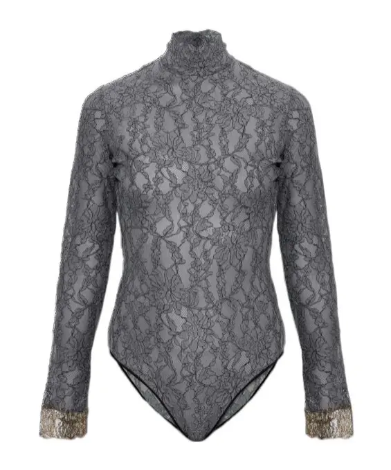 Valentino Garavani High-necked Long-sleeved Bodysuit