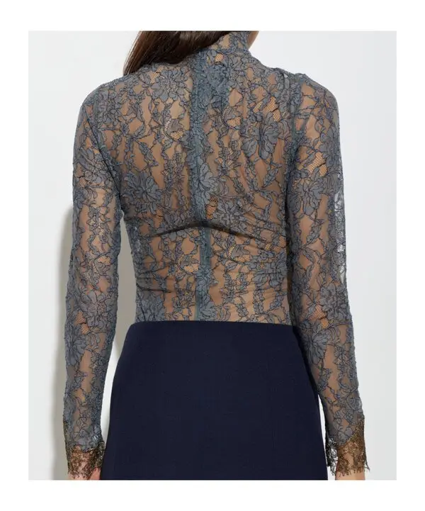 Valentino Garavani High-necked Long-sleeved Bodysuit