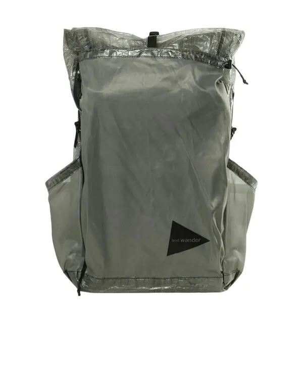 AND WANDER Logo Printed Backpack - Black