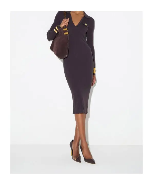 Elisabetta Franchi Knit Dress With Openwork Embroideries