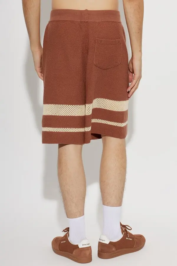 Palm Angels Drawstring Shorts With Back Pocket