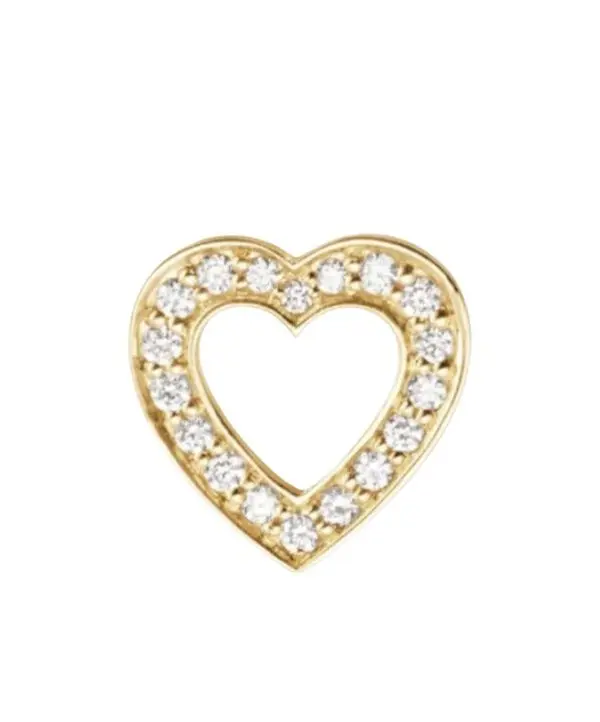 Sophie Bille Brahe Heart-shaped Diamond Earrings
