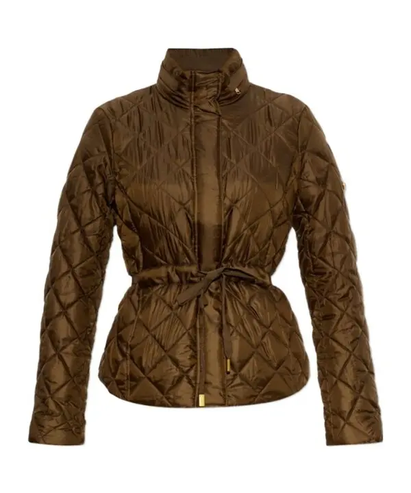 Michael Kors Quilted Belted Jacket