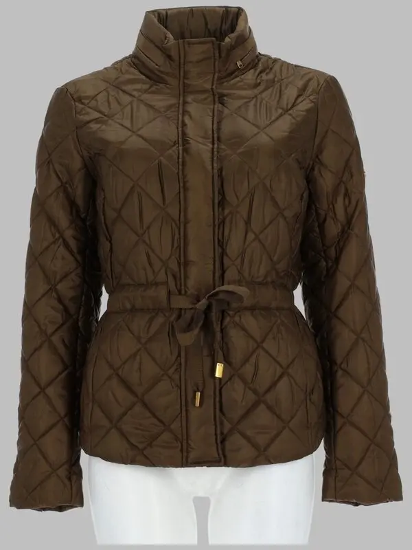 Michael Kors Quilted Belted Jacket
