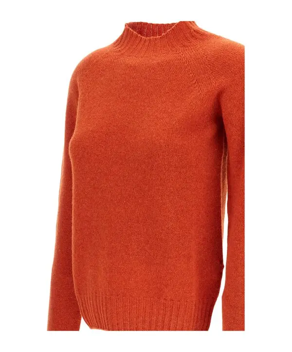 DRUMOHR Long-sleeved Sweater With Stand Collar And Ribbed Trim
