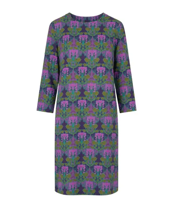 LAURA URBINATI Long-sleeved Dress - Purple